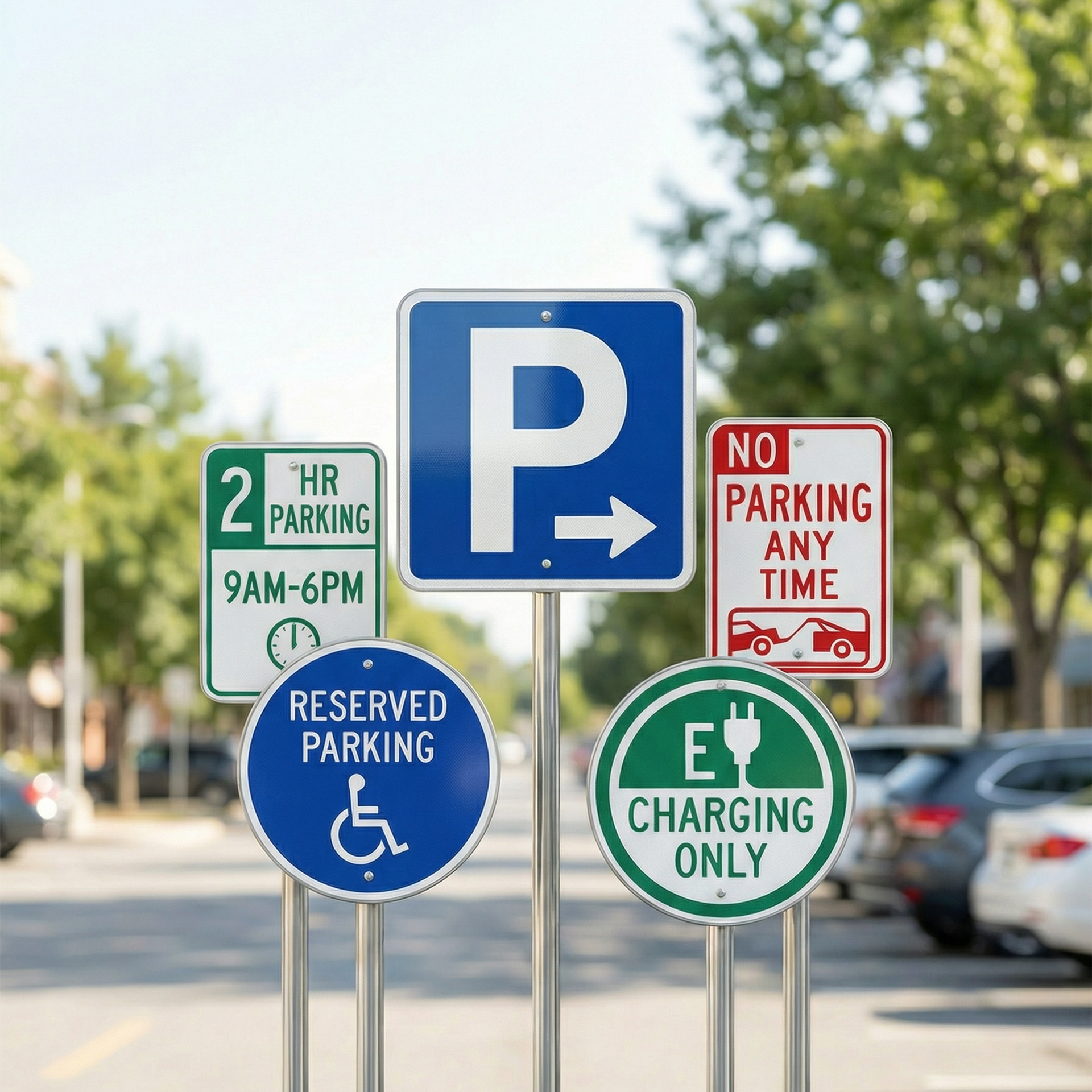 Types of Parking Signs Every Lot Needs (with Regulations)