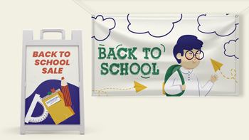 Back to School Signs for Indoor and Outdoor Use