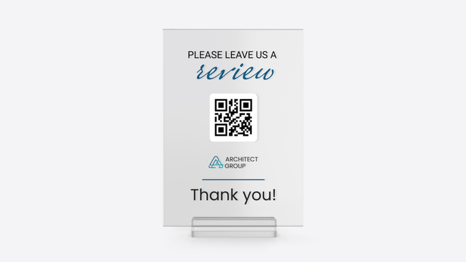 Custom Acrylic Table Signs for Business & Events