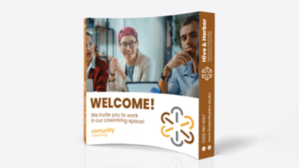 Curved Pop Up Displays for Events and Promotions