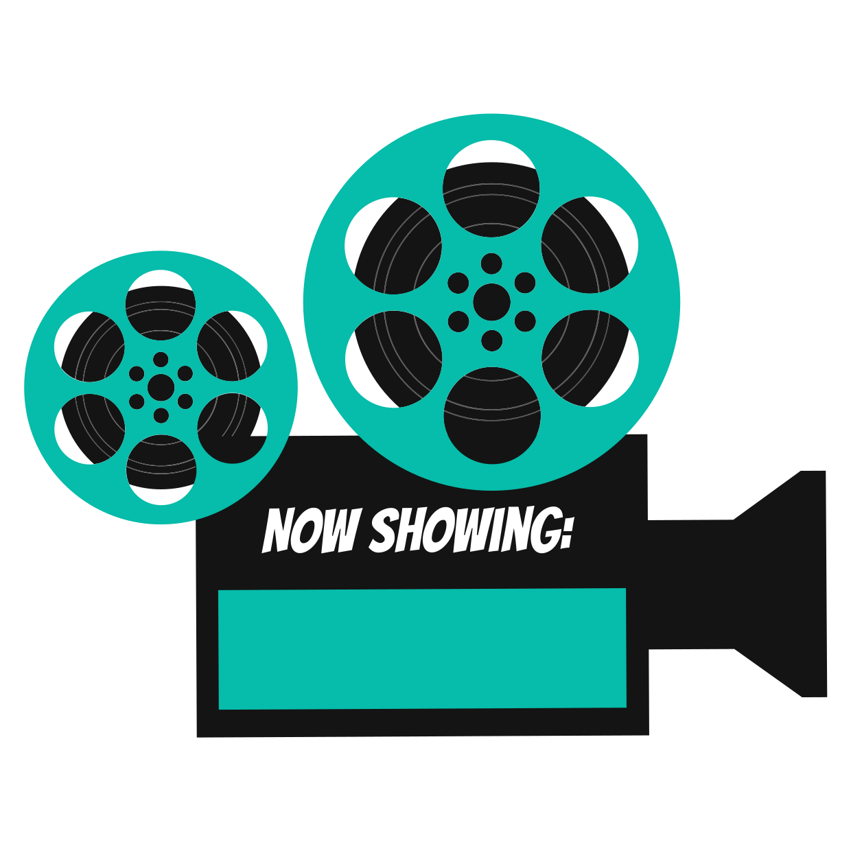 Vintage Black and Green Movie Player Sign Template | Square Signs