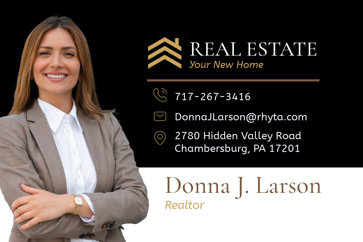 Elegant Real Estate Realtor Business Card | Square Signs
