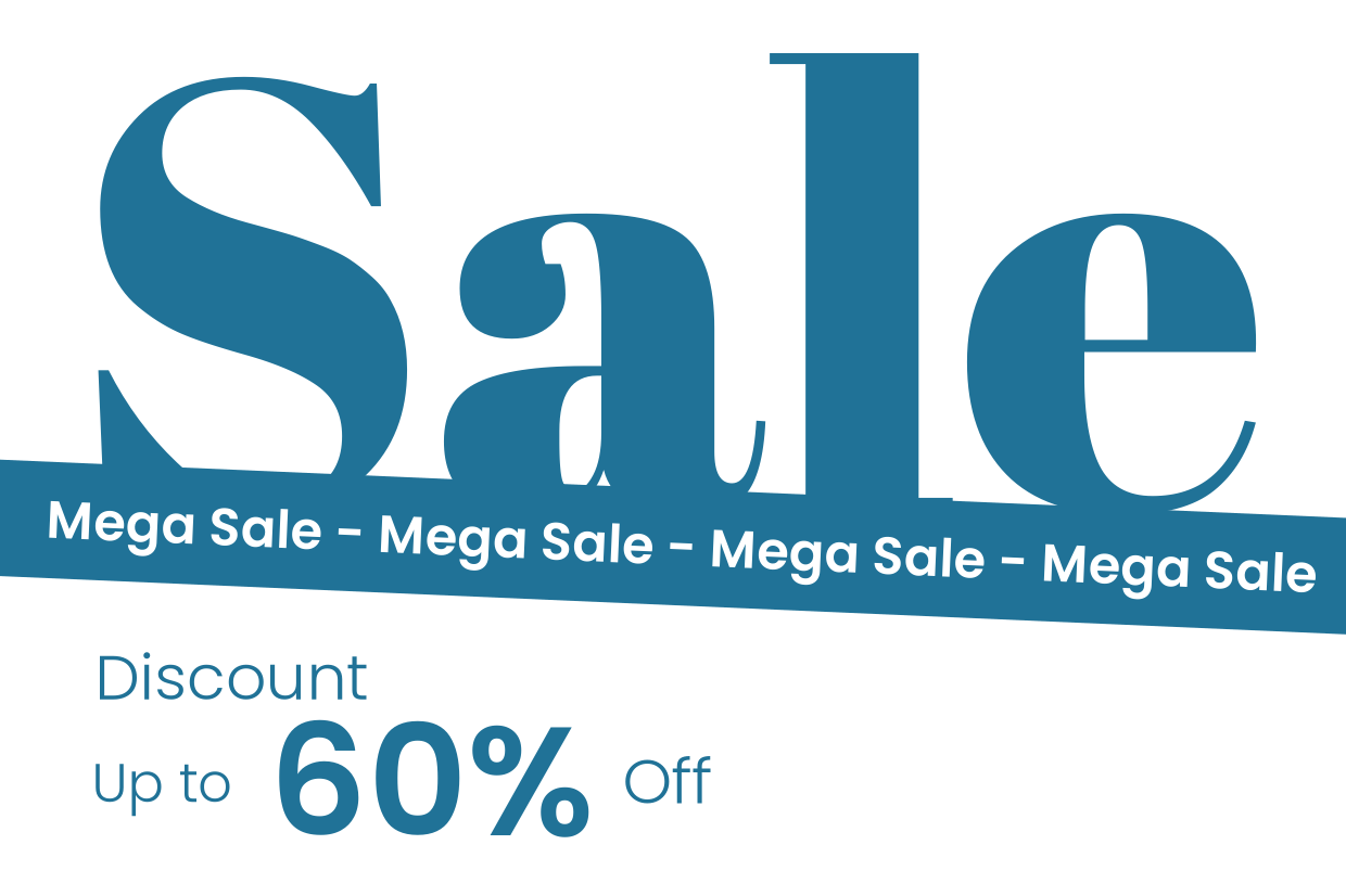 Mega Sale Blue Business Sign Template | Square Signs