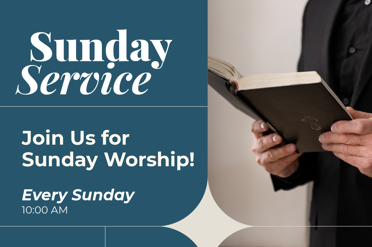 Sunday Service Church Sign Template | Square Signs