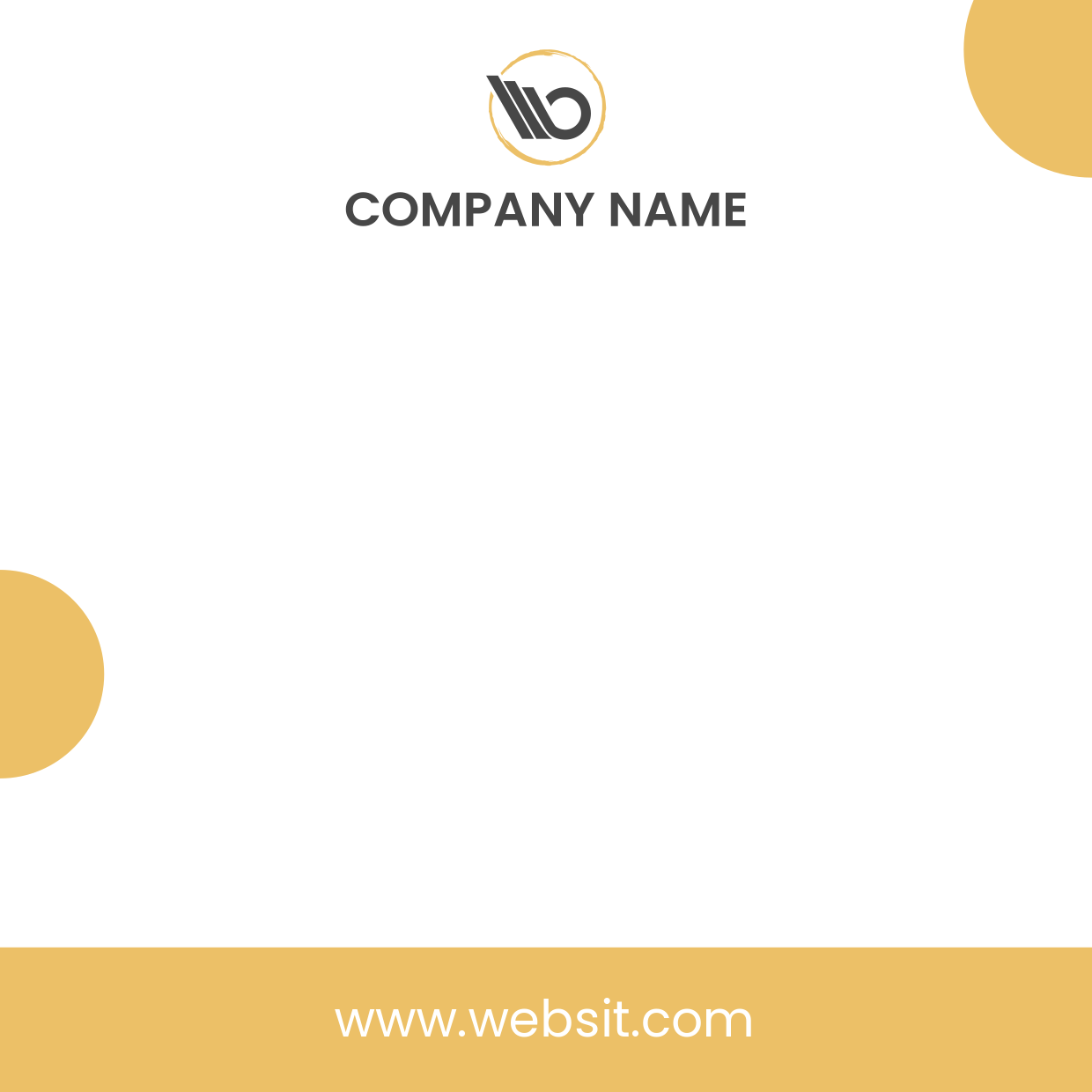 Professional Yellow Post-It Notes Template | Square Signs