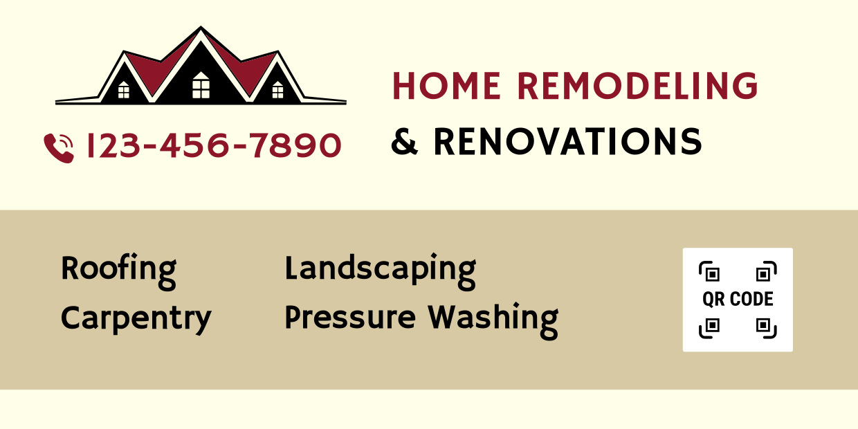 Home Remodeling Services With Rooftop Icon Sign Template | Square Signs