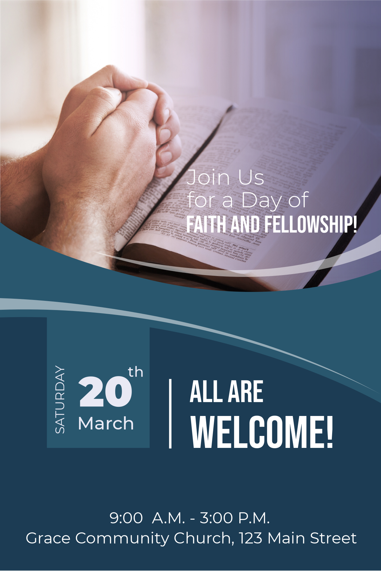 Event Invitation Church Sign Template | Square Signs