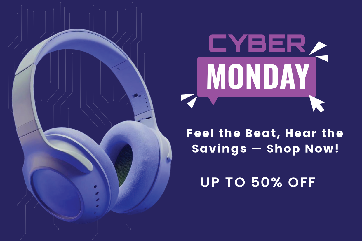 Cyber Monday Feel the Beat Sign Template | Square Signs