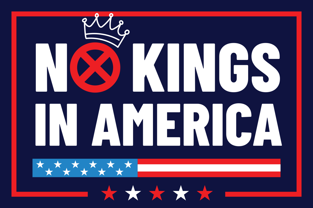 No Kings In America Protest Sign Template | Square Signs