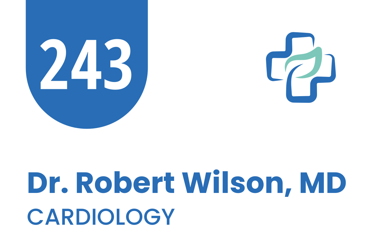 Hospital Office Room Number Sign Template | Square Signs