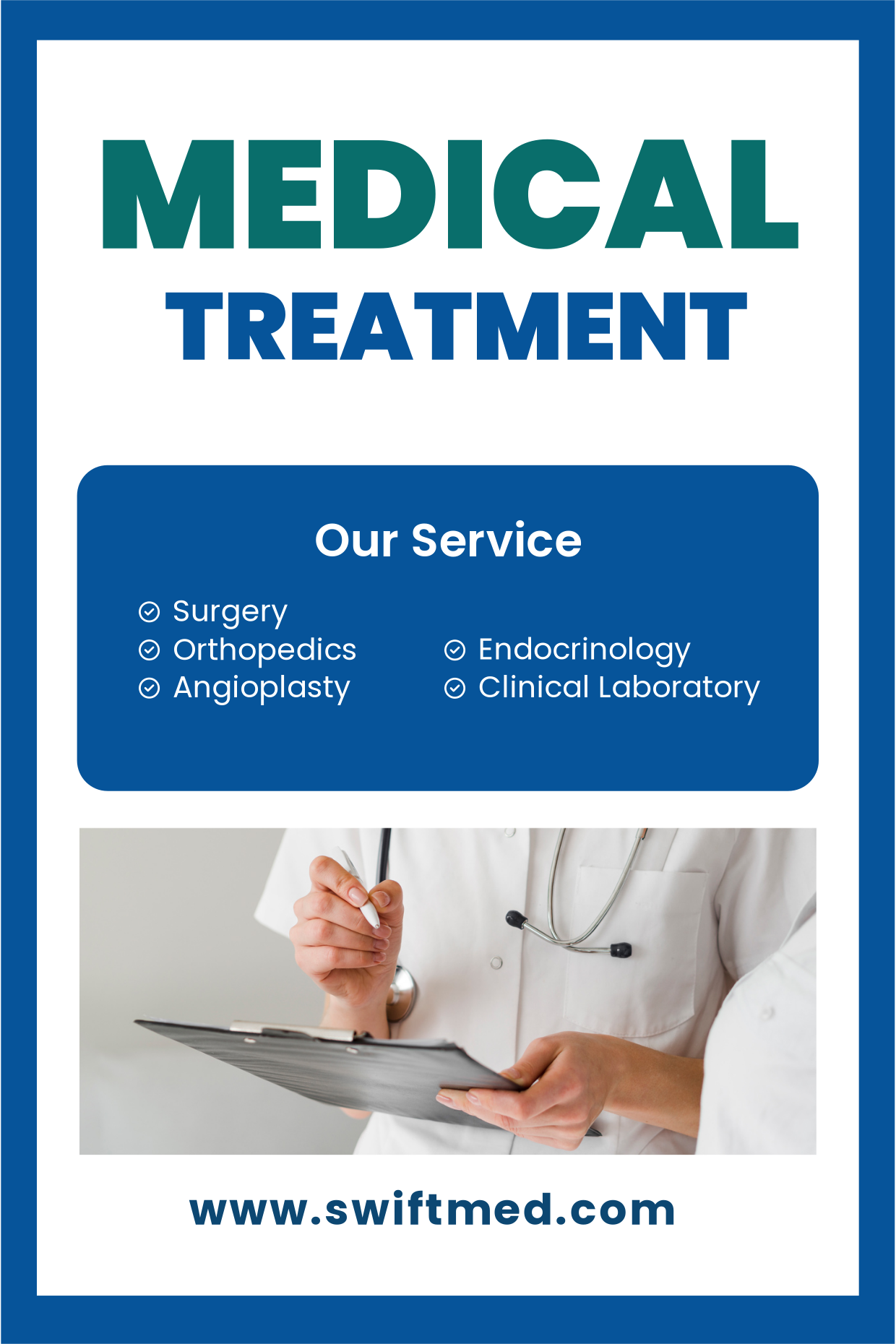 Medical Treatment Services Sign Template | Square Signs