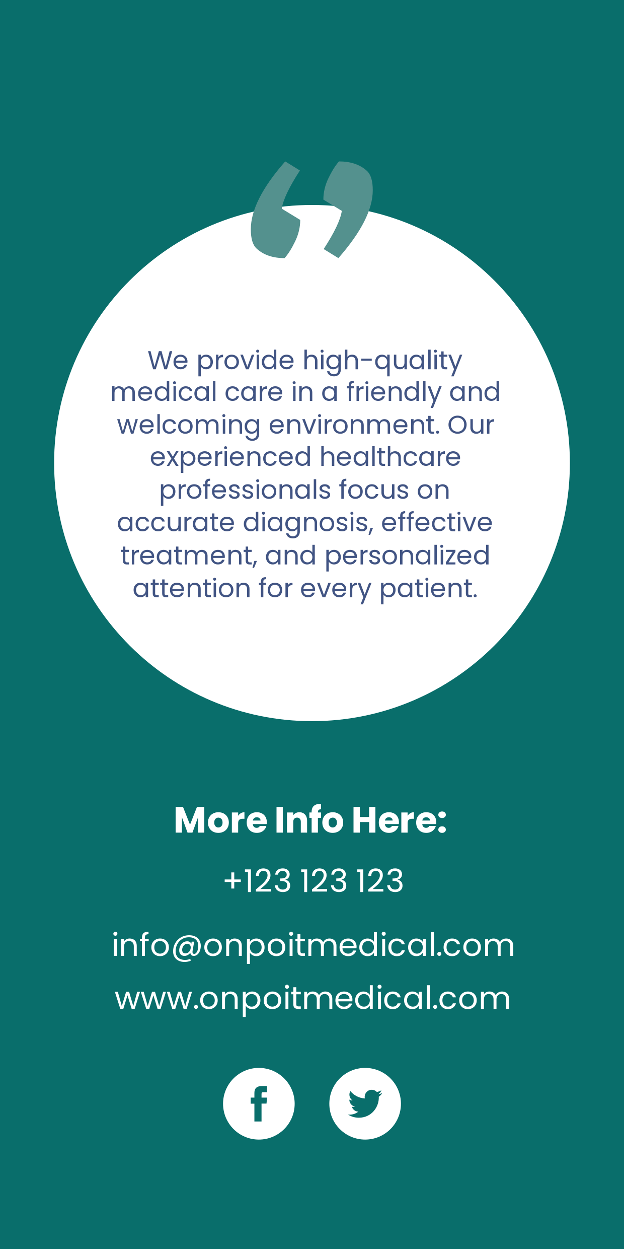 Healthcare Services Information Sign Template | Square Signs