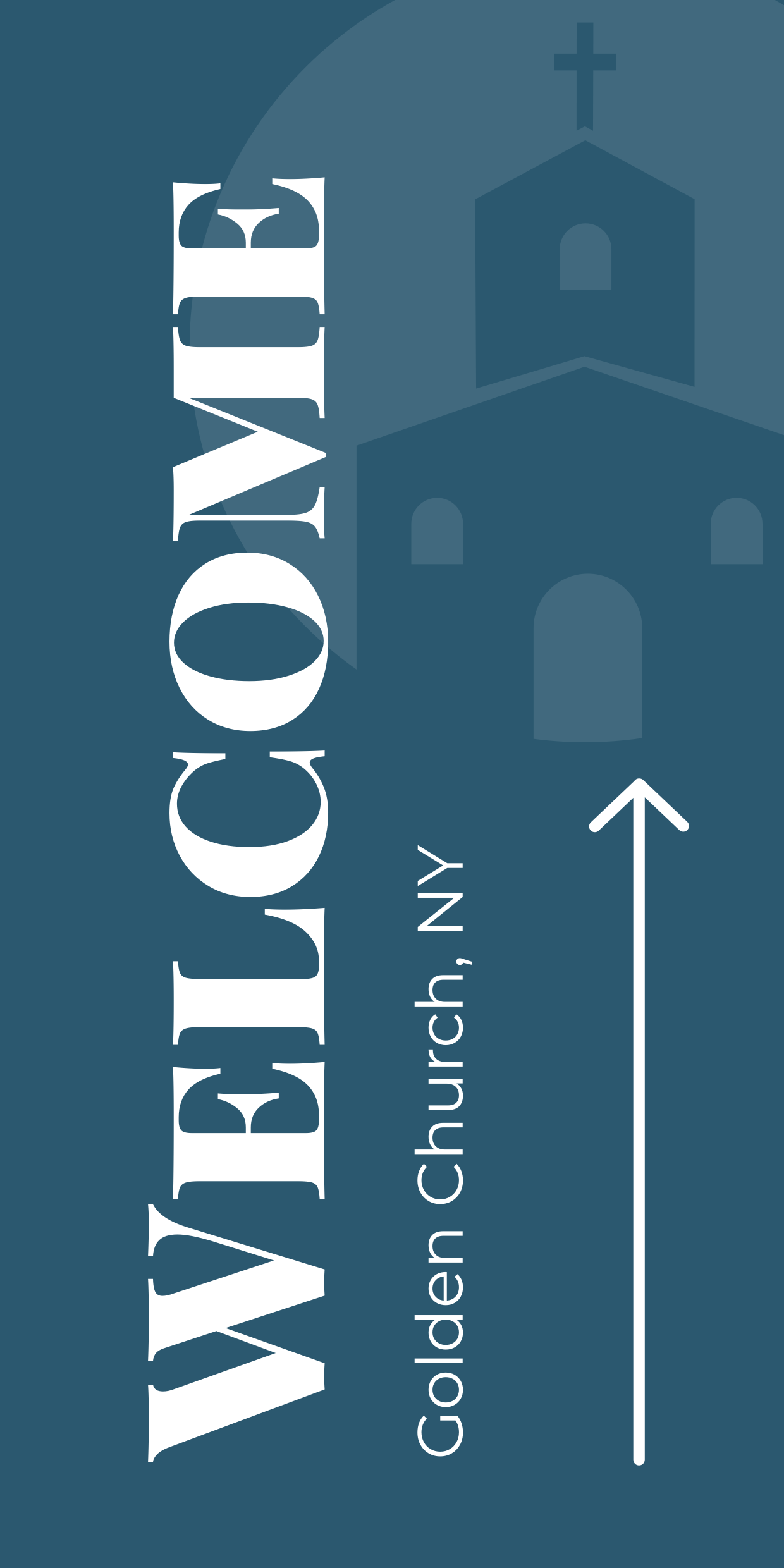 Vertical Church Welcome Sign Template | Square Signs
