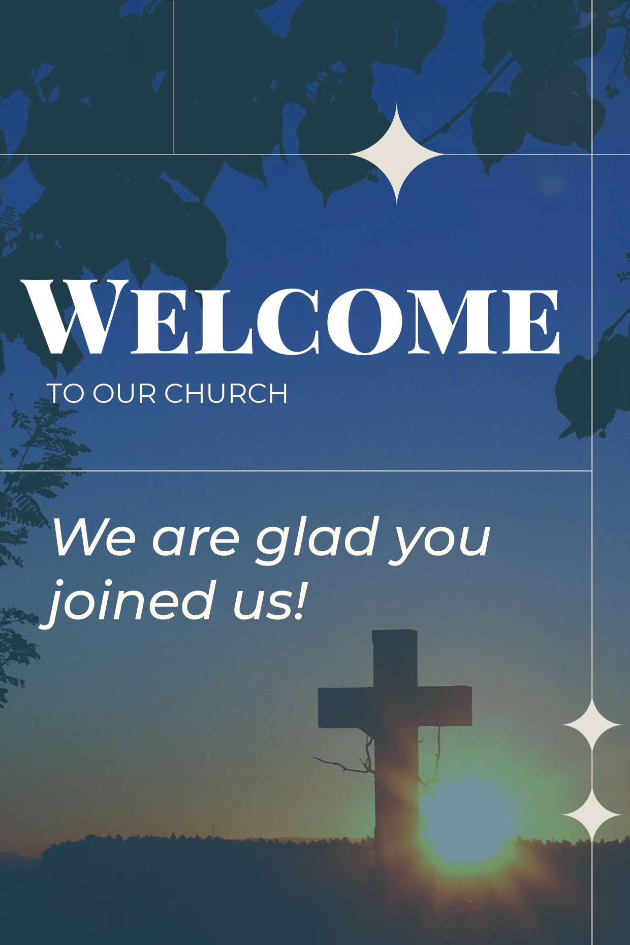 Welcome to Our Church Sign Template | Square Signs