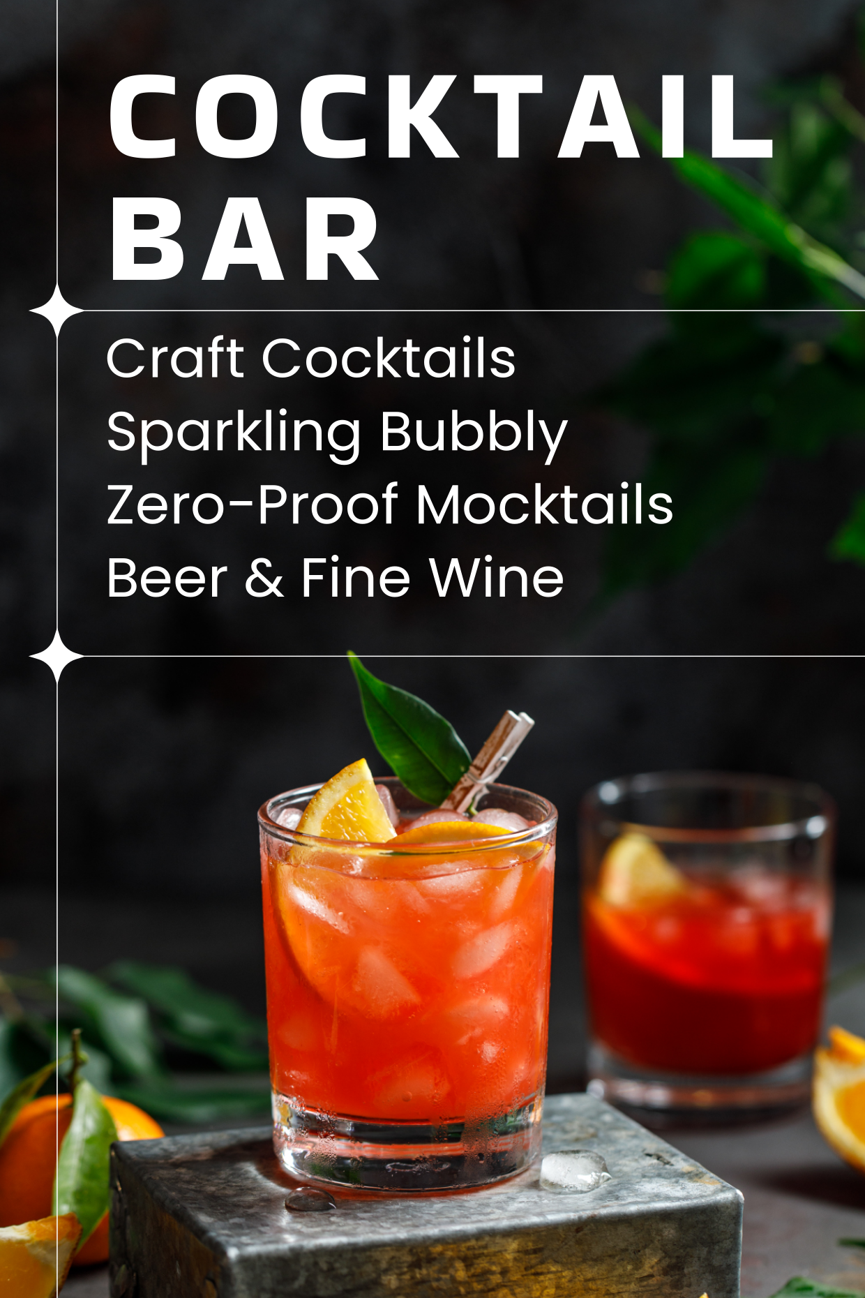 Wedding Cocktail Bar Menu Sign Template | Square Signs