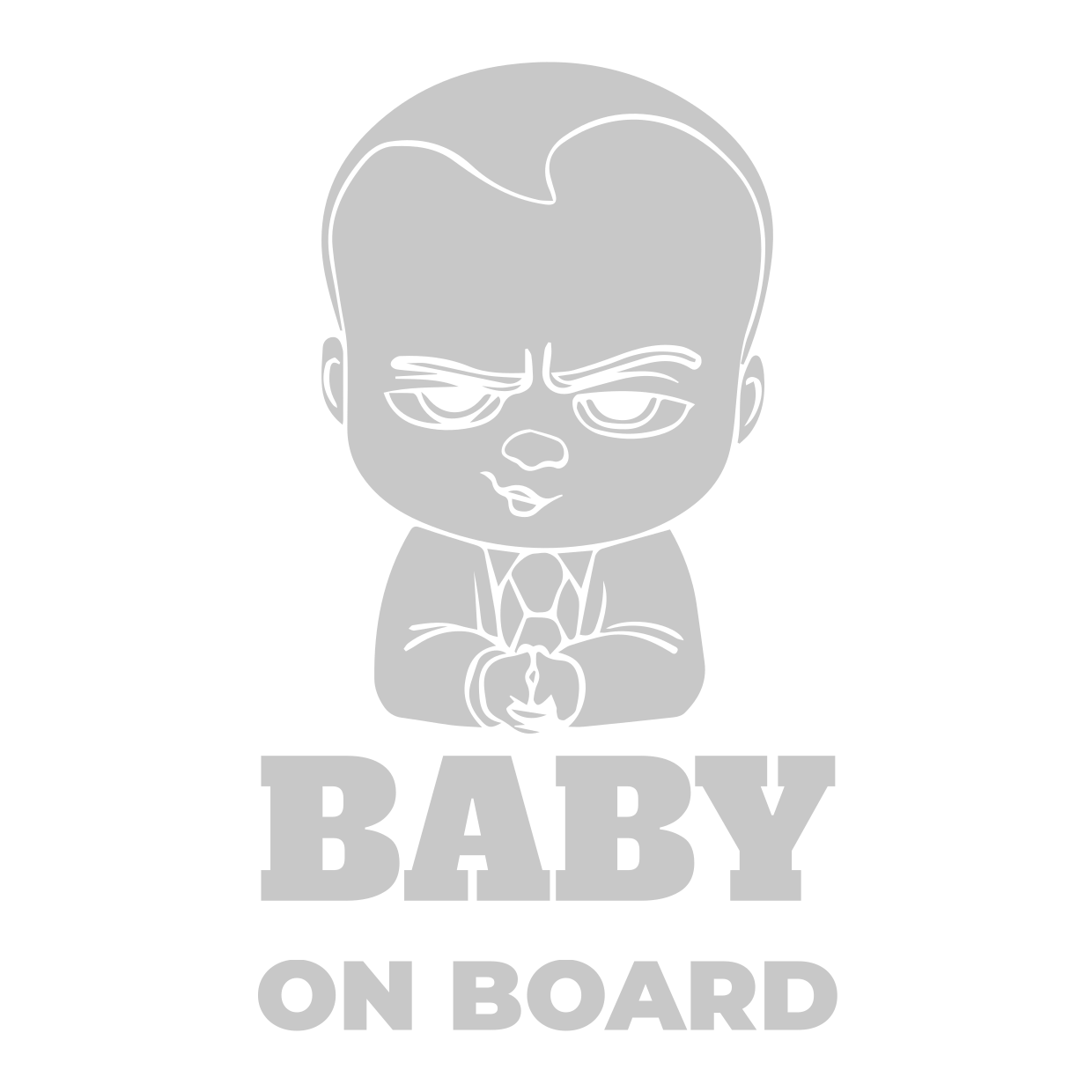 Cute Boss Baby On Board Safety Warning Sign Template | Square Signs