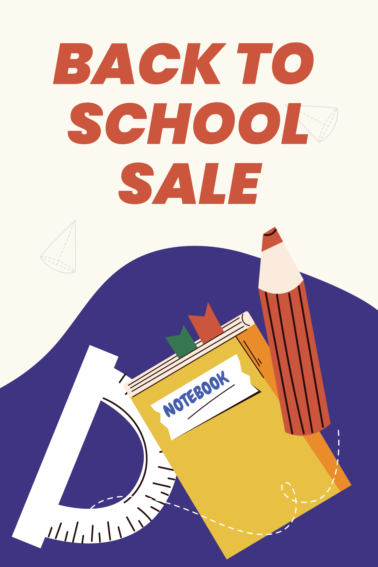 Back to School Sale Promotion Sign Template | Square Signs