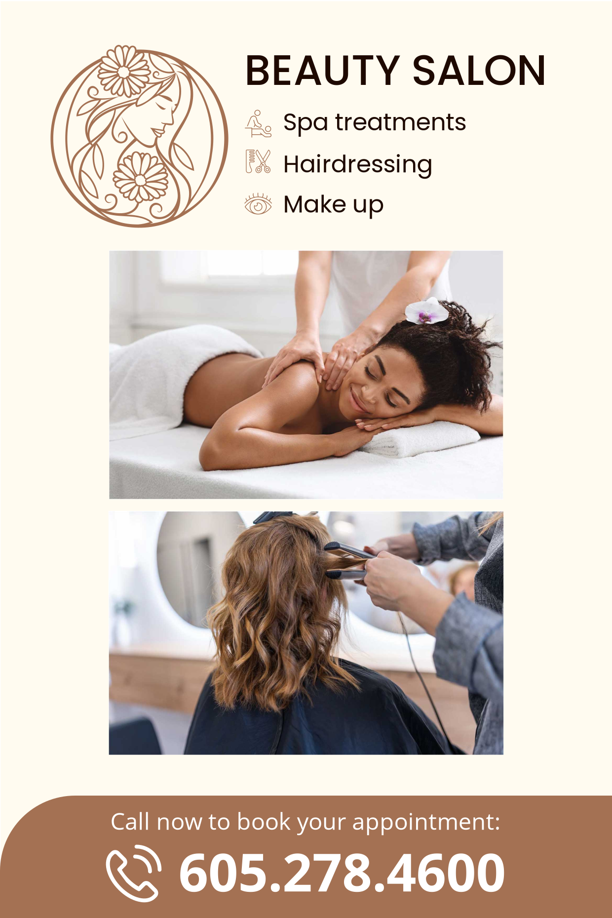 Beauty Salon and Spa Sign Template | Square Signs