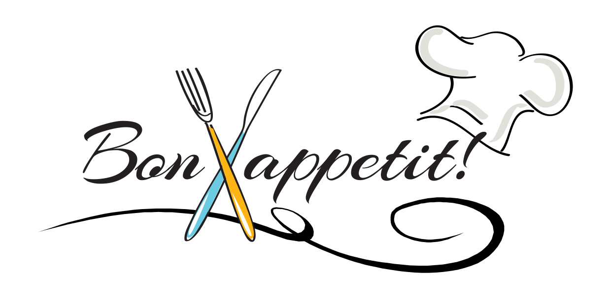 Bon Appetit Knife And Fork With Chef Hat Sign Template | Square Signs