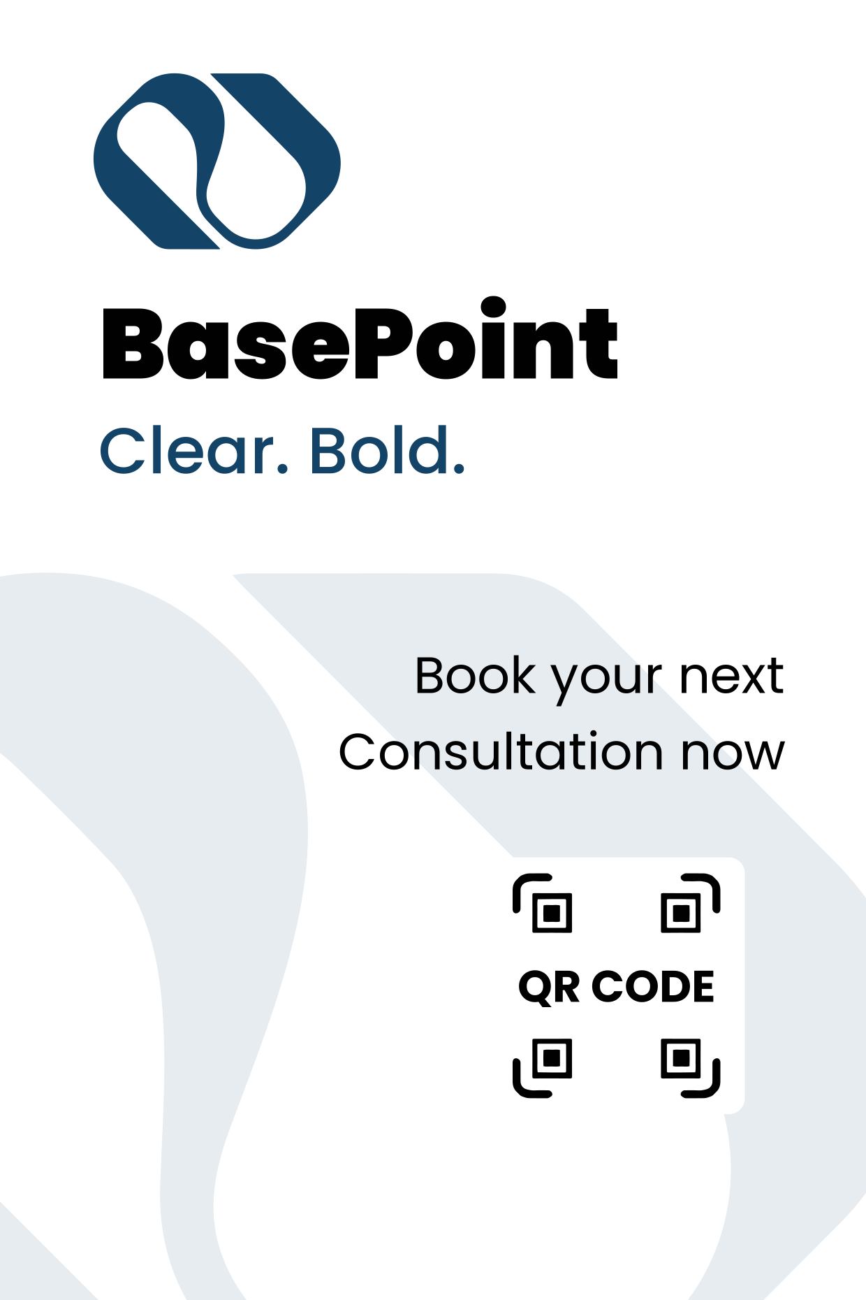 Professional Consultation Booking Card Template | Square Signs