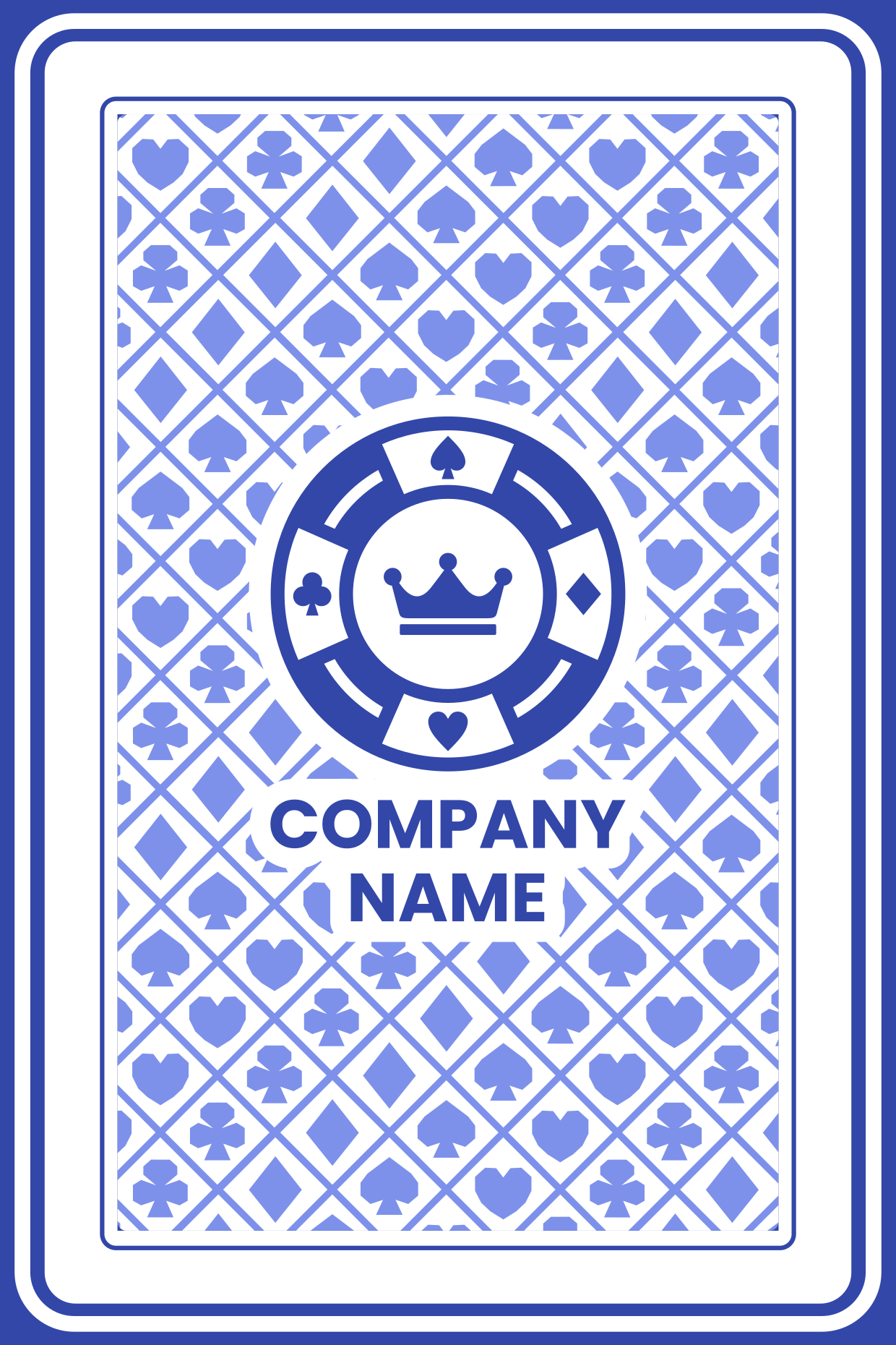 Elegant Playing Cards Template | Square Signs