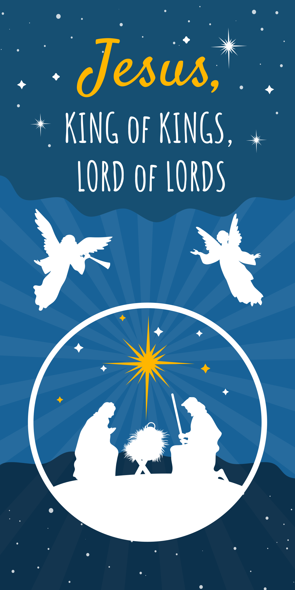 The Birth of Jesus Christ Sign Template | Square Signs