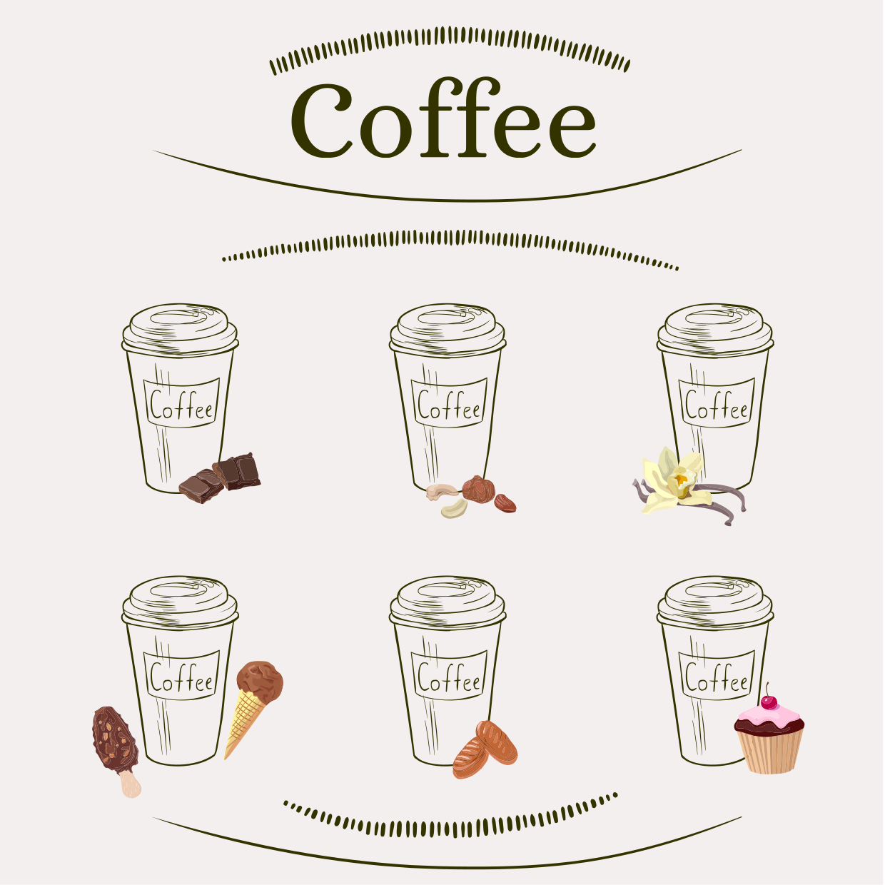 Minimalistic Coffee Shop Sign Template | Square Signs