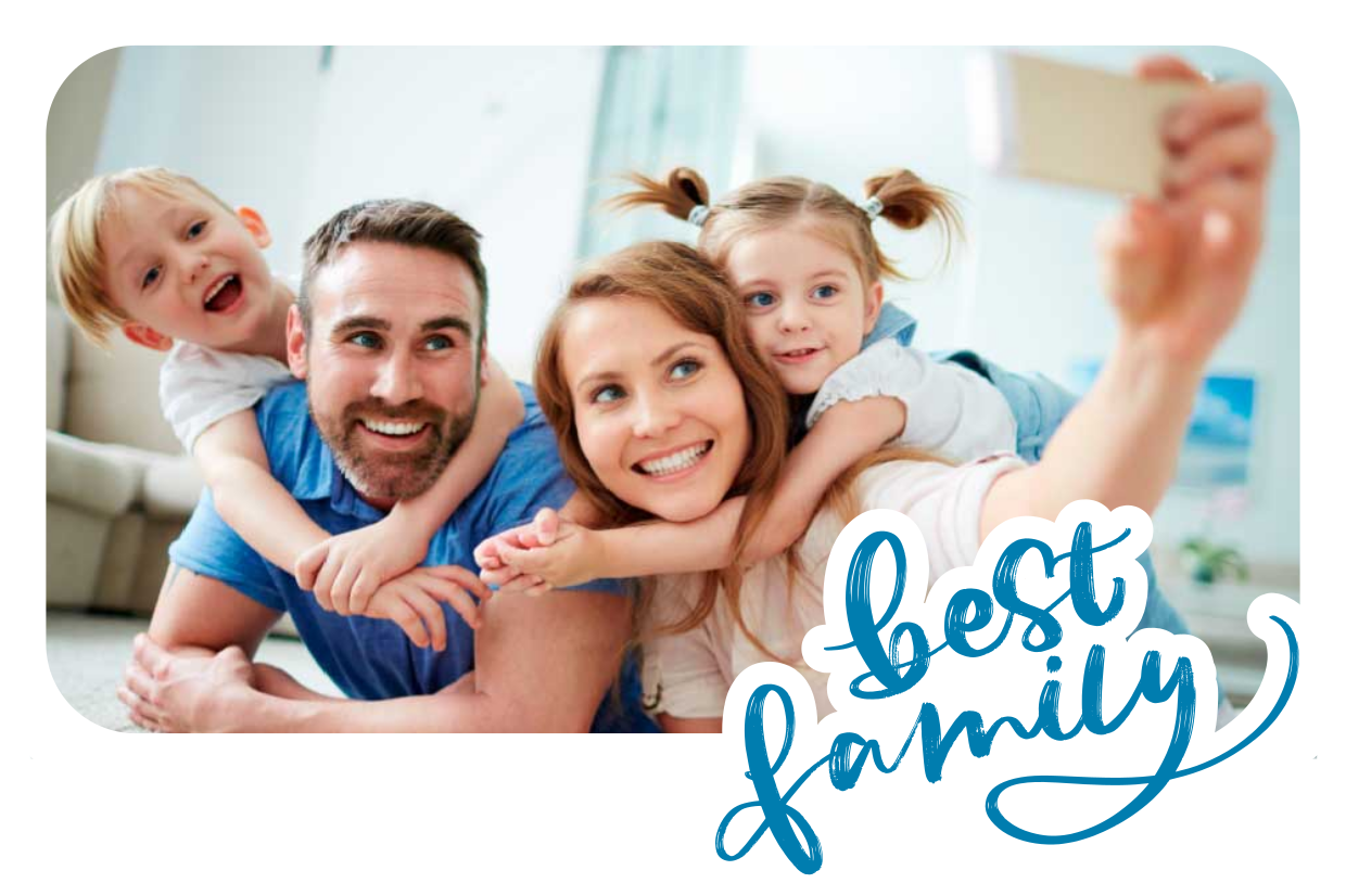 Simple Family Photo Frame With a Caption Sign Template | Square Signs