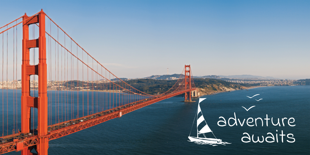 Golden Gate Photo and Inspirational Quote Sign Template | Square Signs