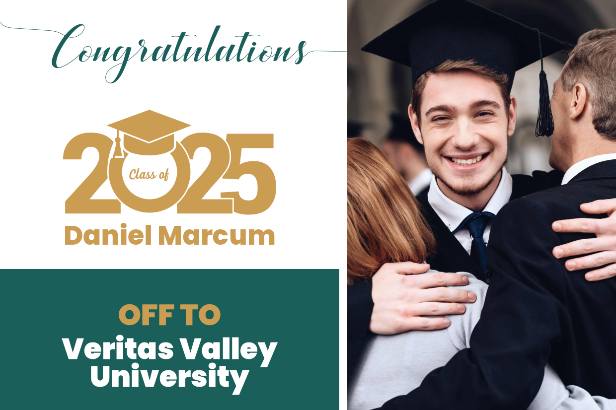 Green, White and Gold Graduation Sign Template | Square Signs