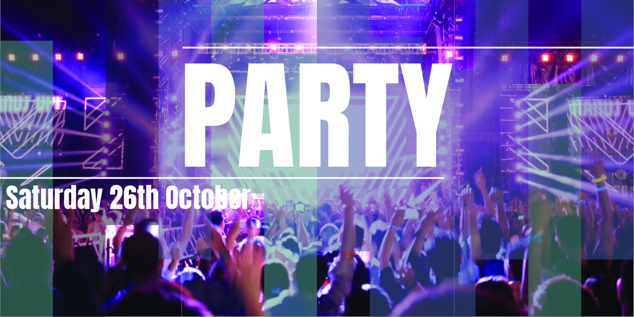 Raving DJ Set Music Event Sign Template | Square Signs