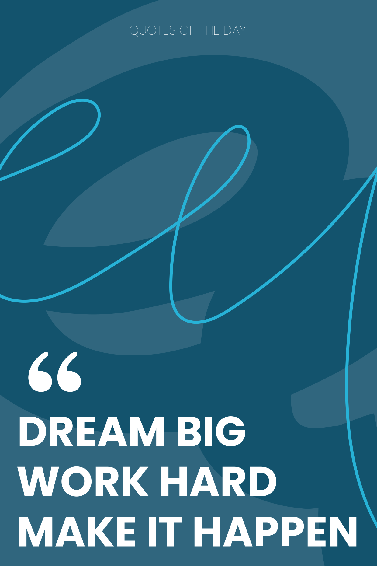 Dream Big Work Hard Motivational Sign Template | Square Signs