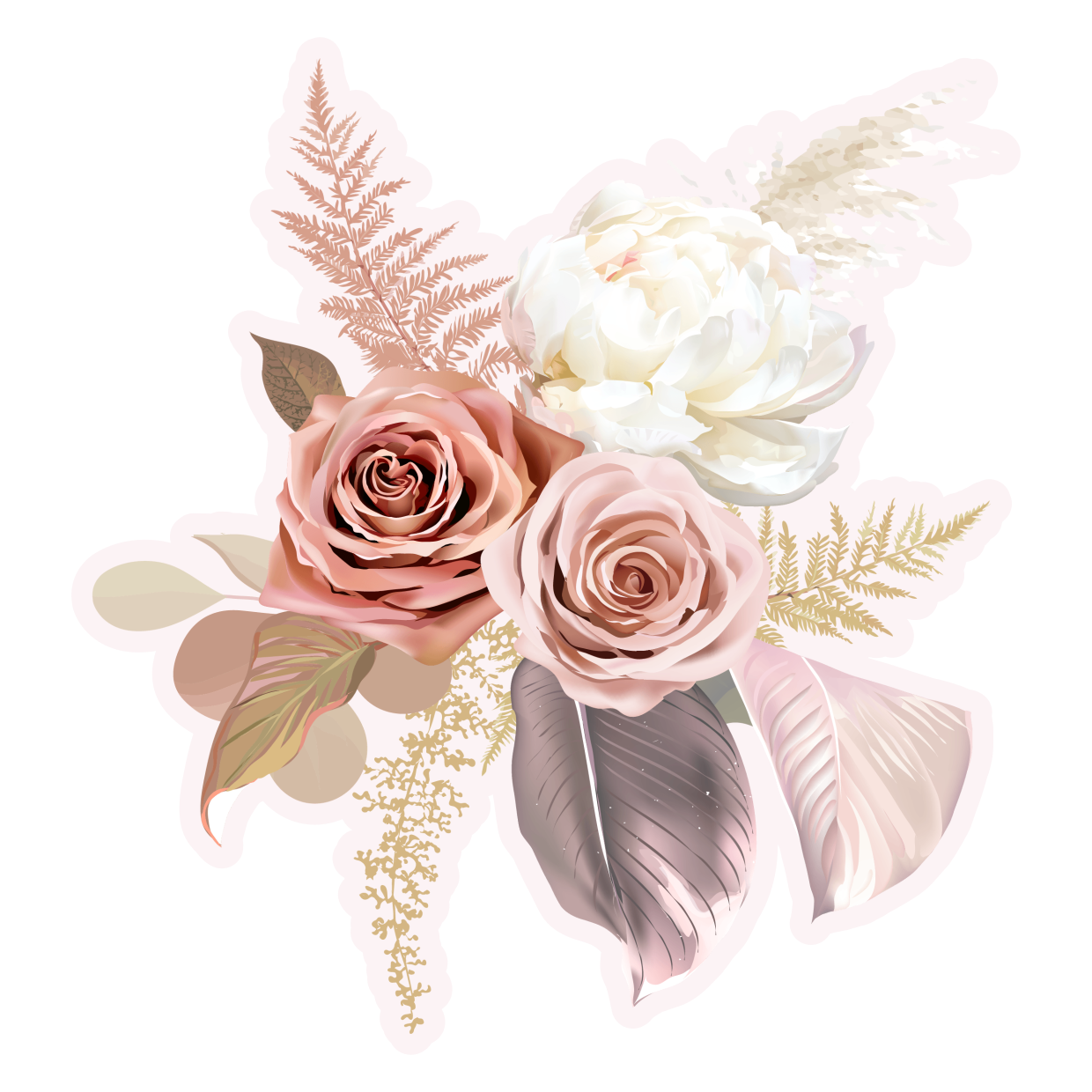 Vintage Floral Design Sign Template | Square Signs