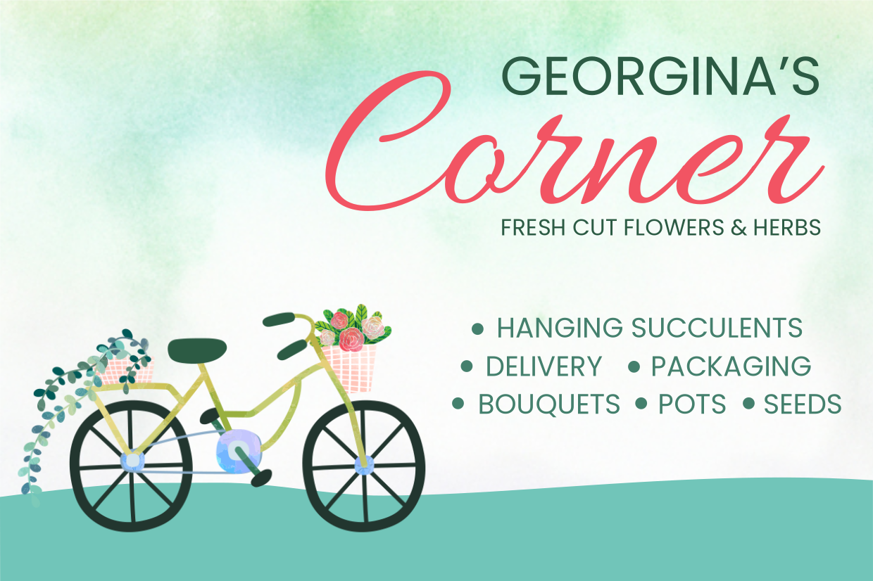 Georgina's Corner Flower Shop Sign Template | Square Signs