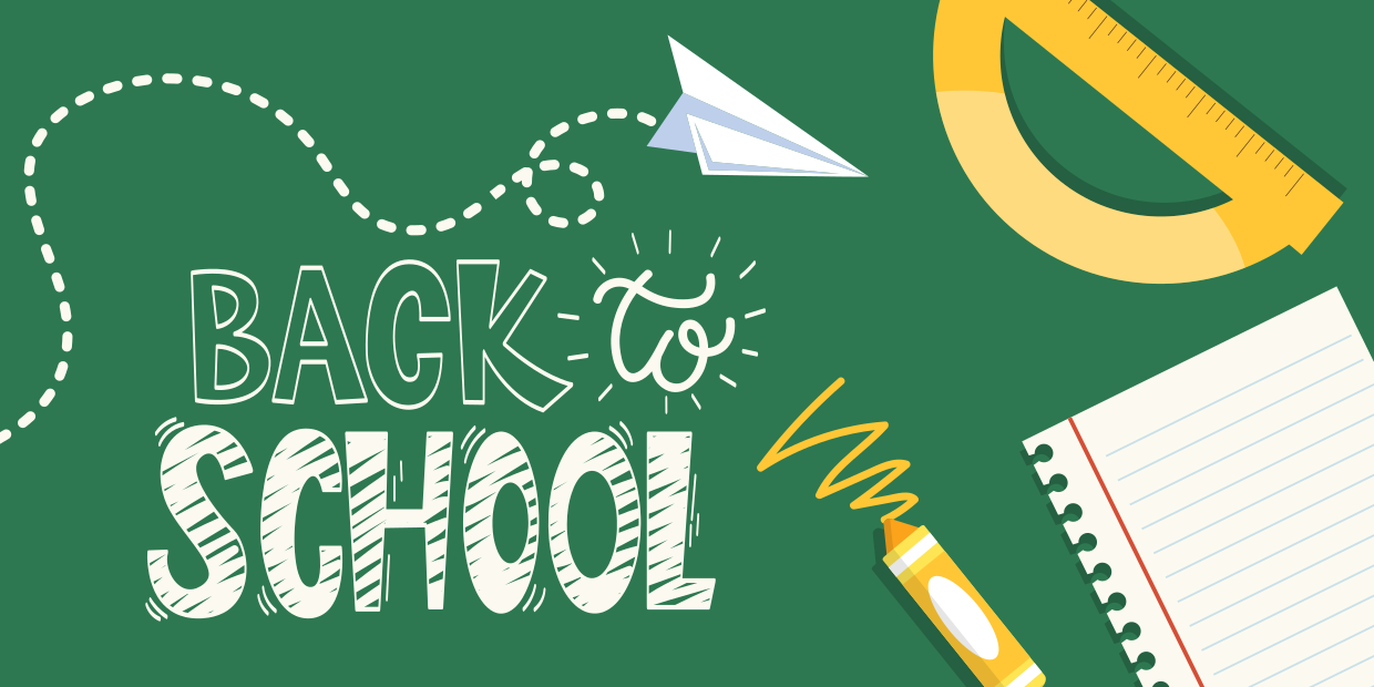 Playful Green Back to School Poster Sign Template | Square Signs