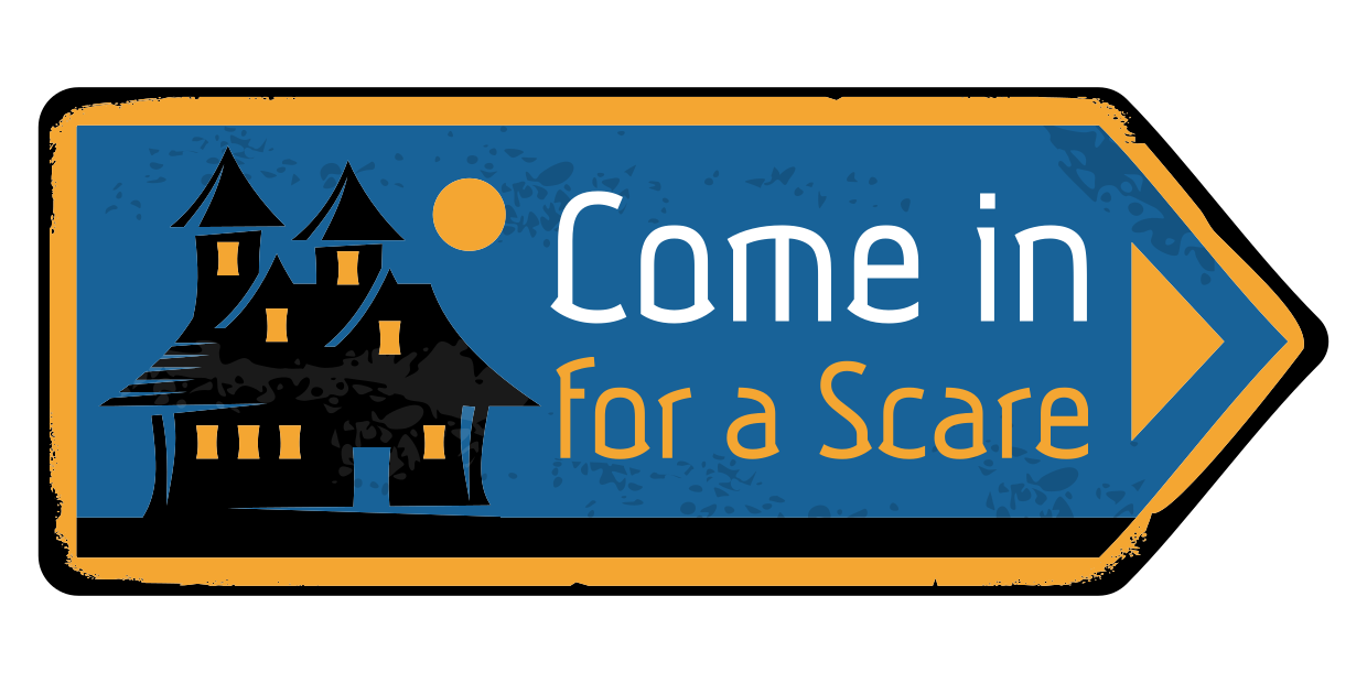 Blue-Themed Directional Halloween Note Sign Template | Square Signs