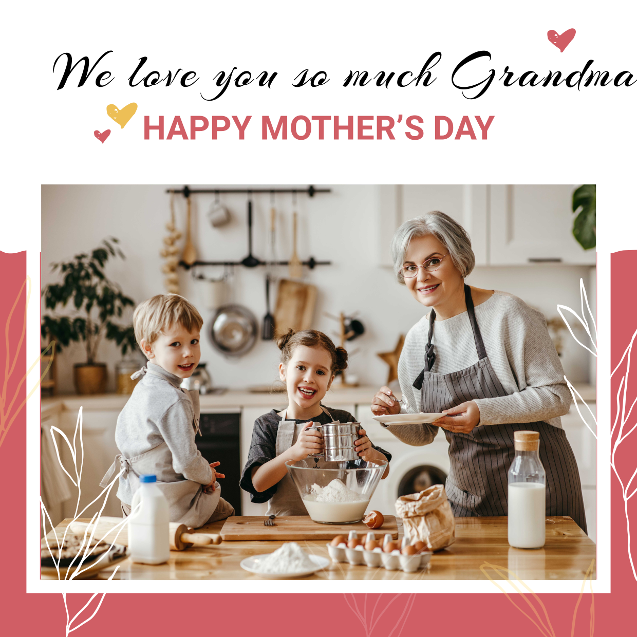Photo and Happy Mother's Day Appreciation Quote Template | Square Signs