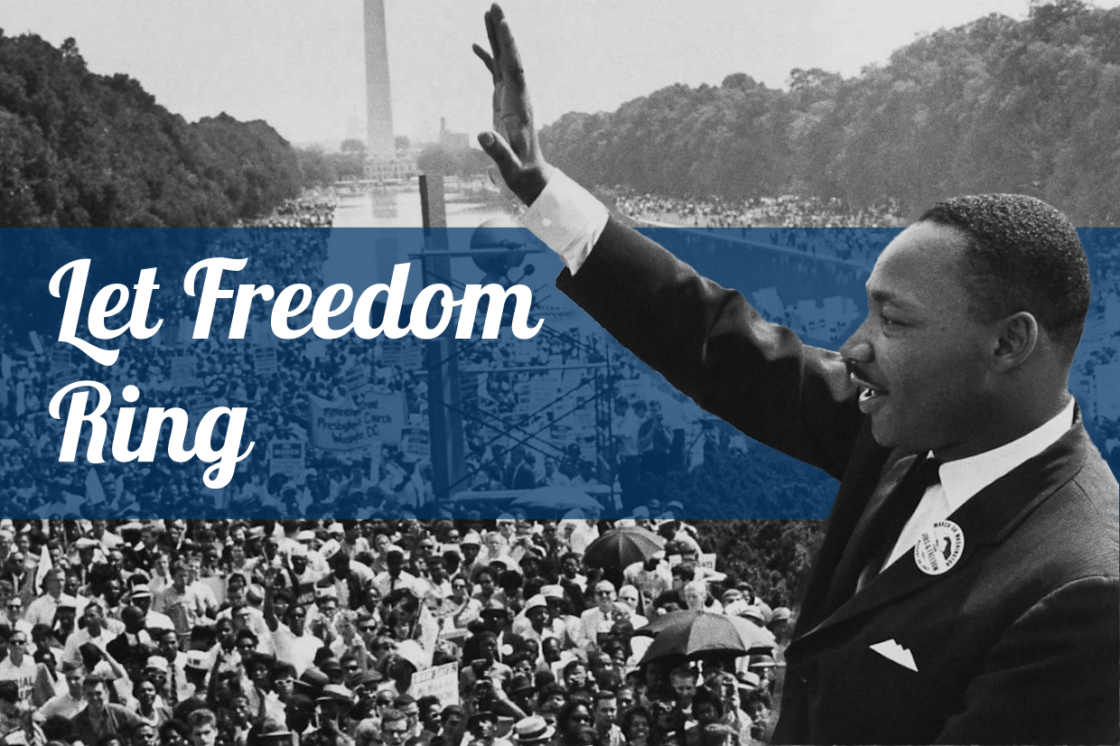 Let Freedom Ring Martin Luther King Sign Template | Square Signs