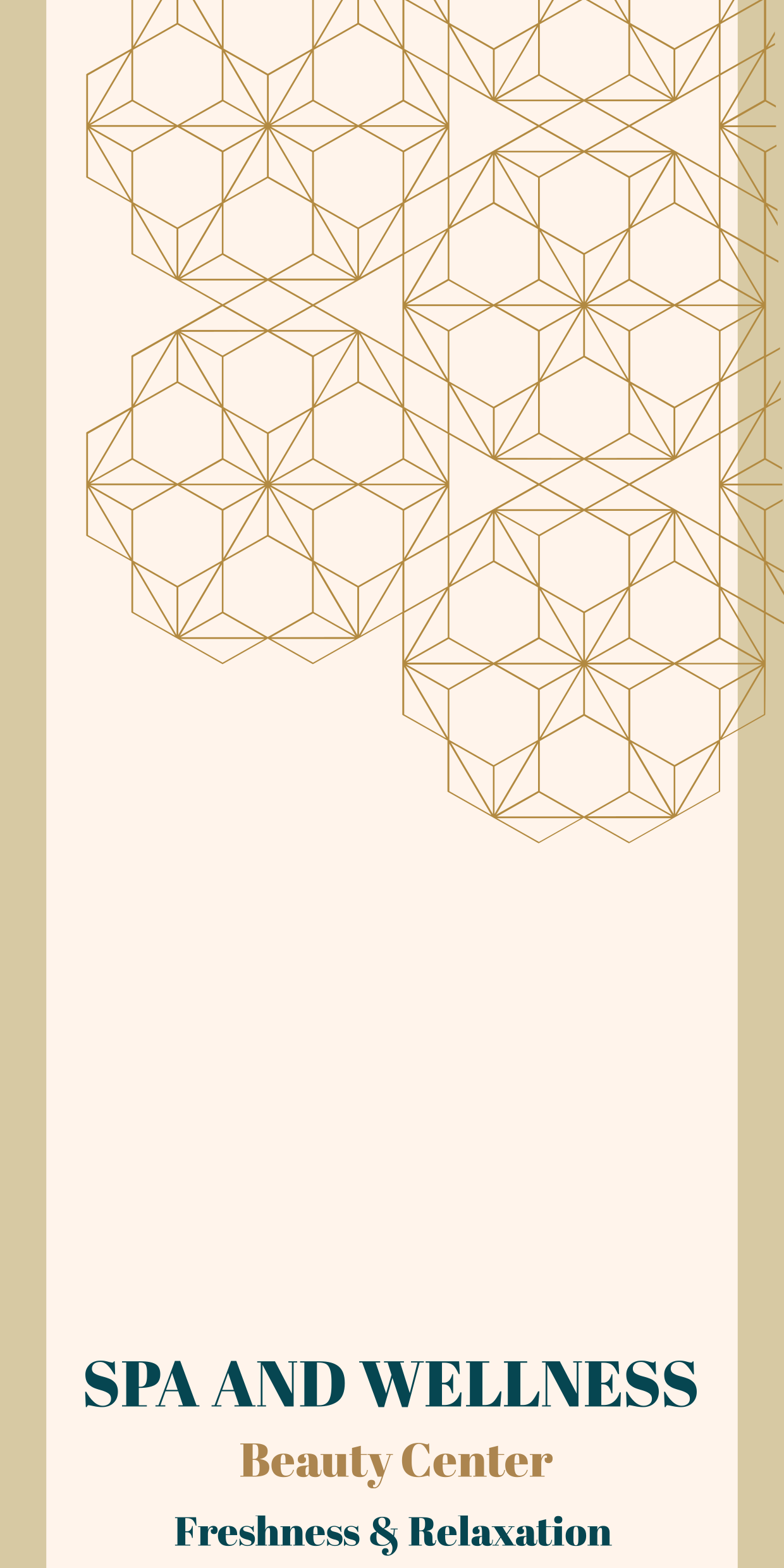 Light Beige Beauty Salon and Spa Table Runner Template | Square Signs