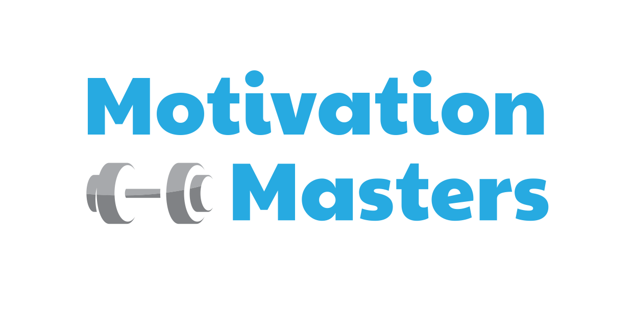 Motivation Masters Sign With A Dumbell Icon Fitness Template | Square Signs