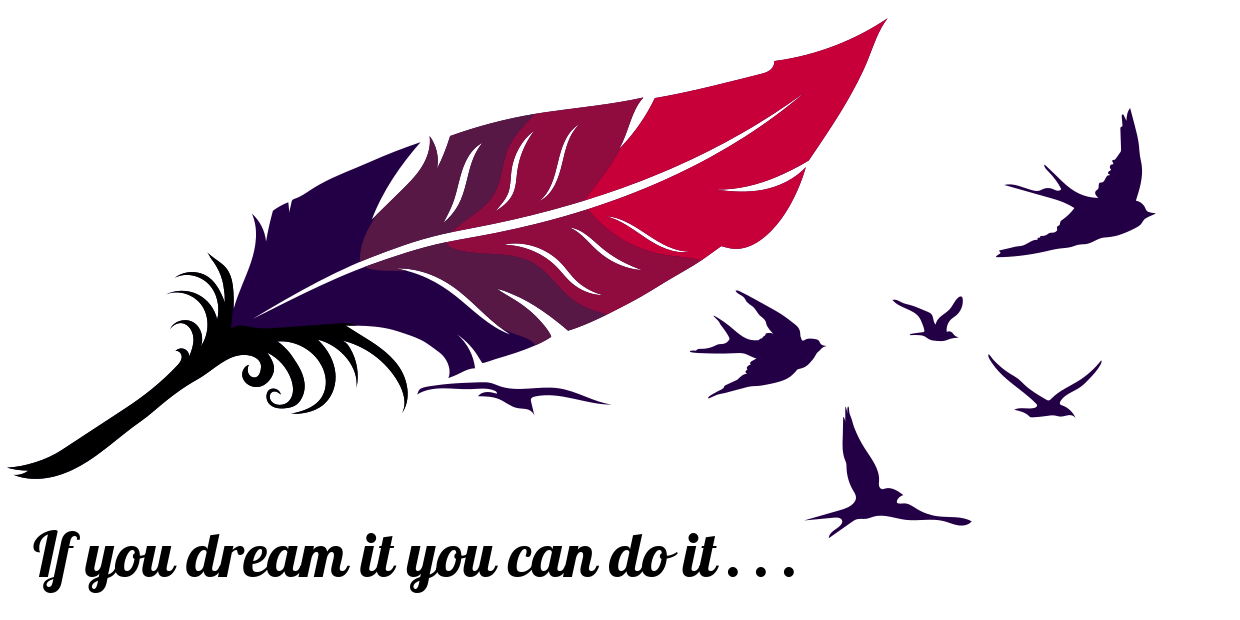 If You Dream It You Can Do It Feather and Bird Sign Template | Square Signs