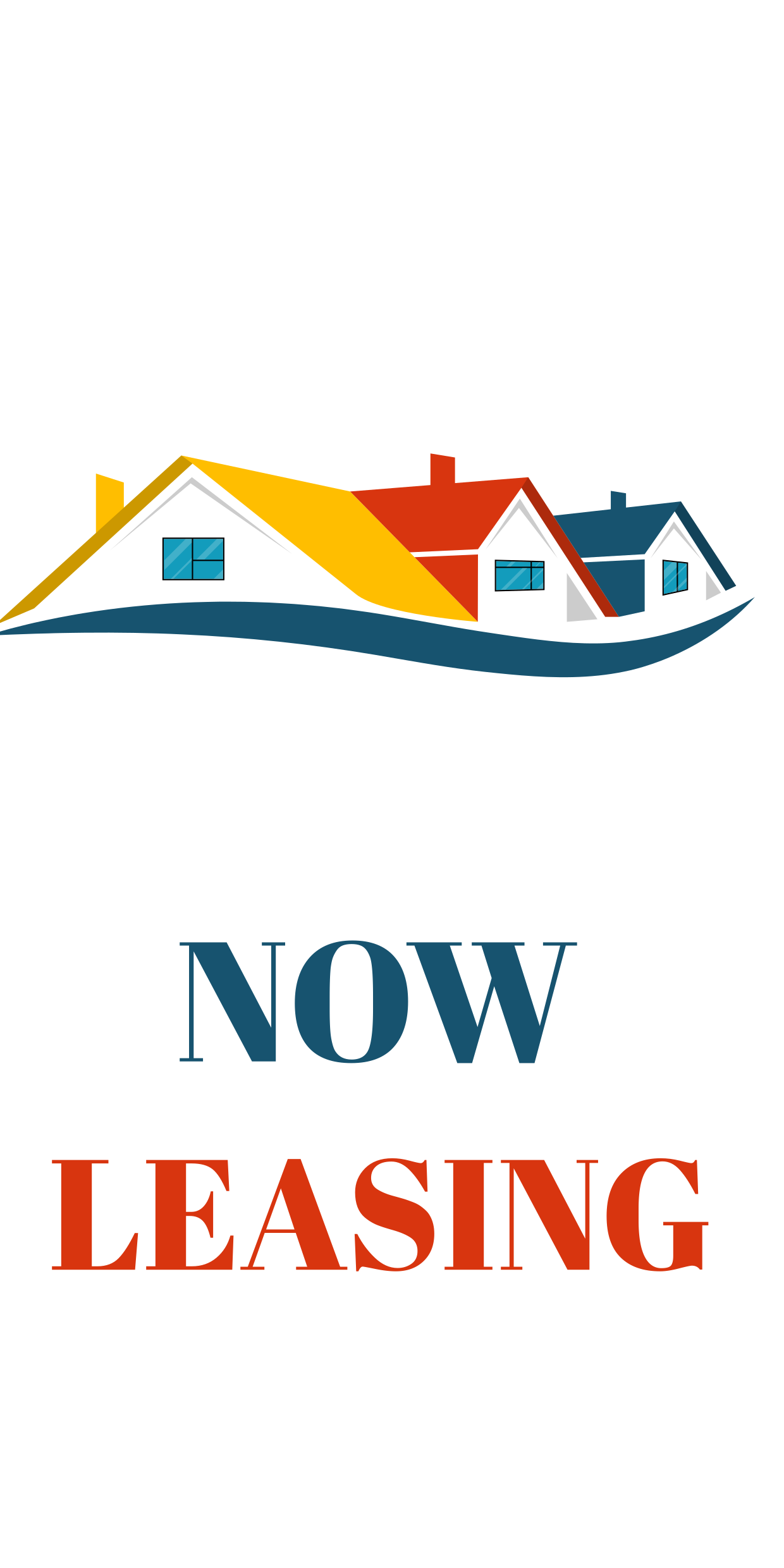 Minimalistic Houses Now Leasing Property Template | Square Signs