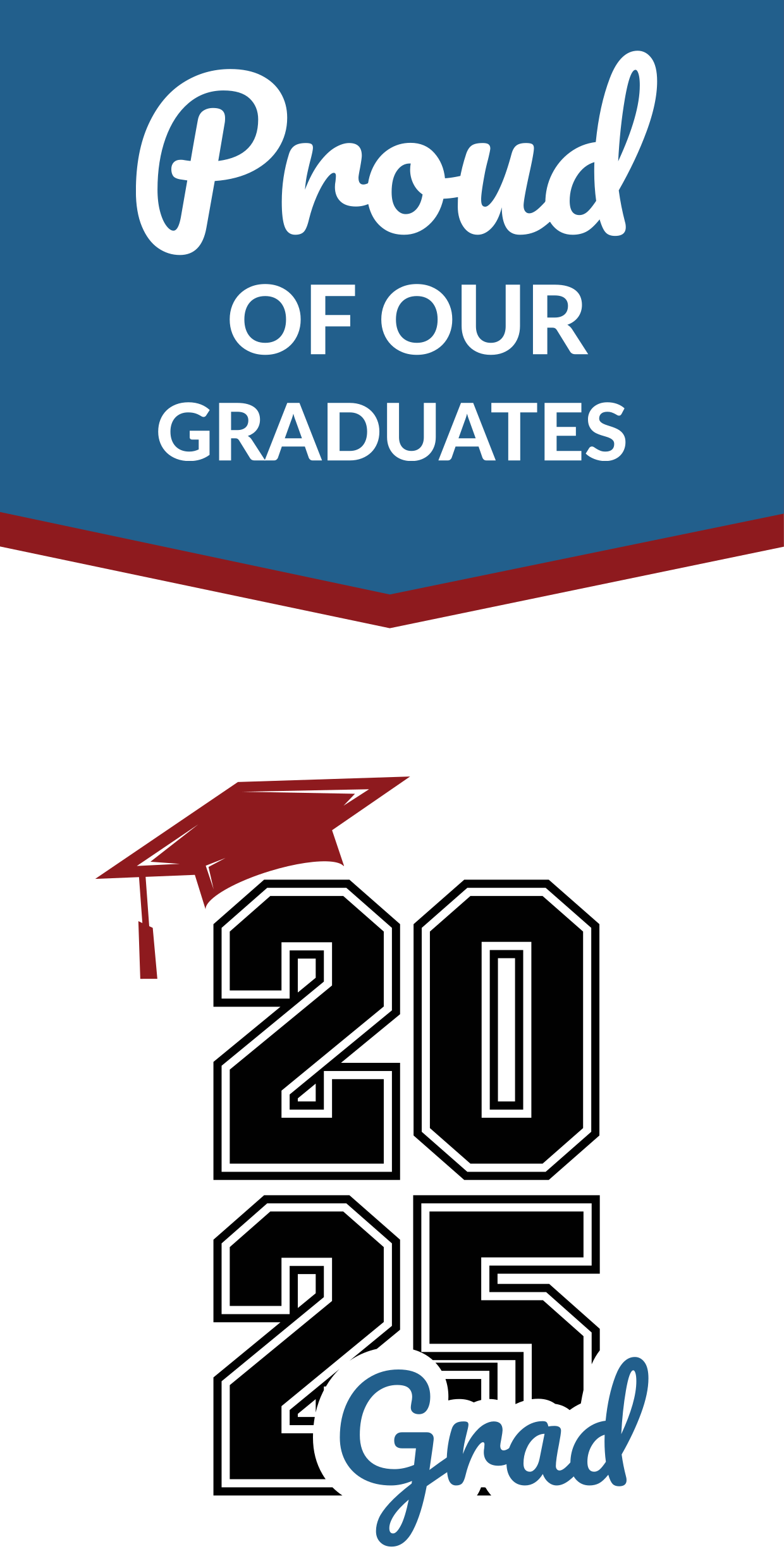Proud of Our Graduates Sign Template | Square Signs