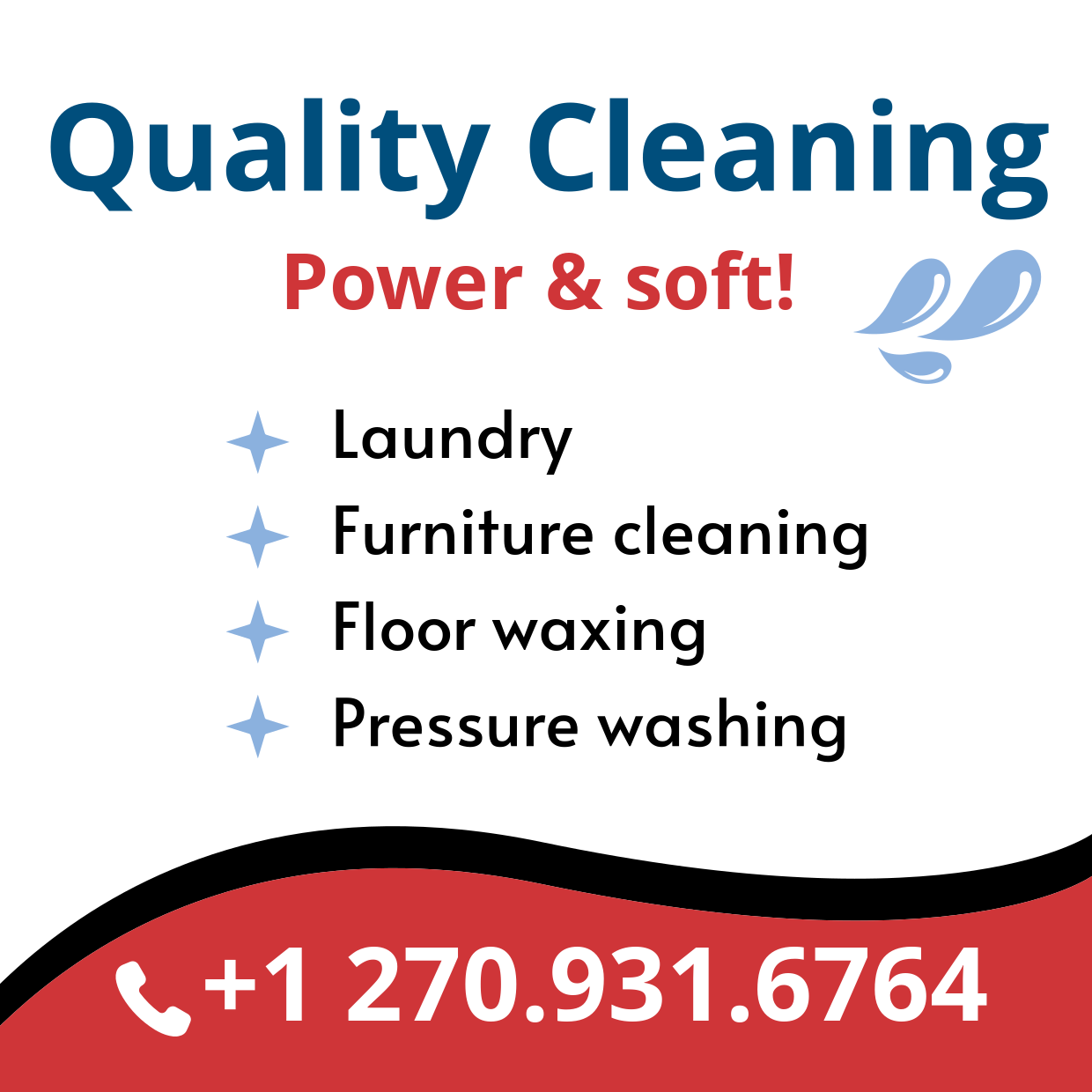 Quality Cleaning Service Advertising Sign Template | Square Signs