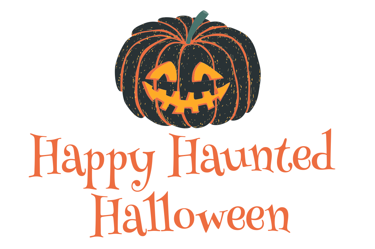 Creepy Black Pumpkin Halloween Quote Sign Template | Square Signs