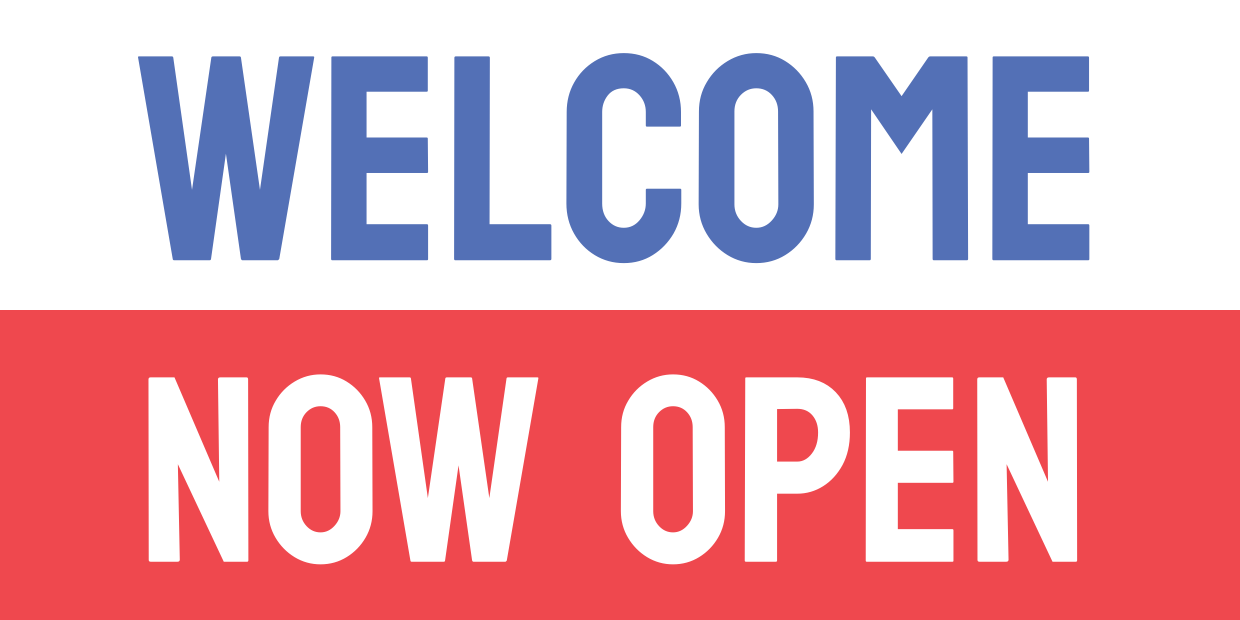 Red, White and Blue Welcome Sign Template | Square Signs