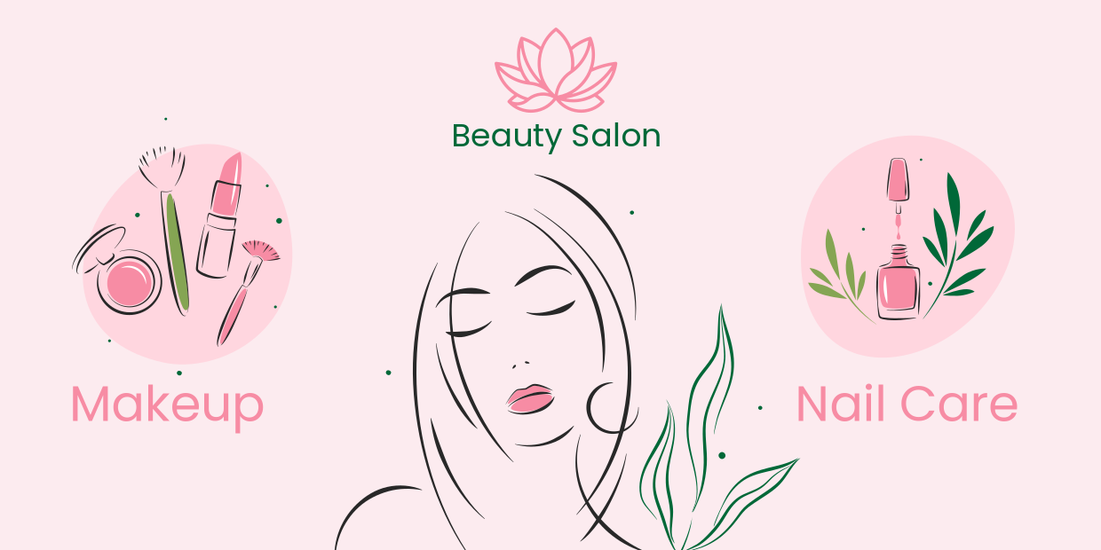 Beauty Salon Split Canvas Print Sign Template | Square Signs