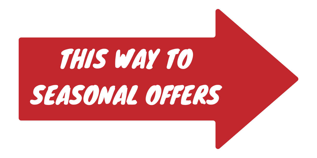 Seasonal offers directional sign template | Square Signs