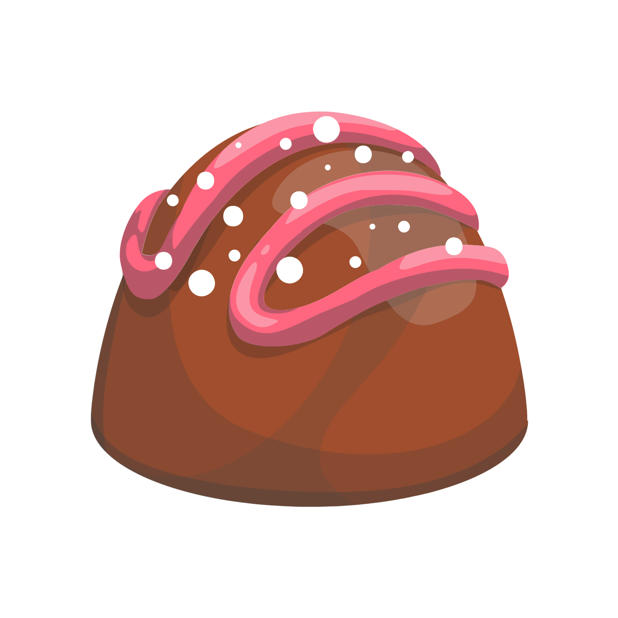 Chocolate Candy With a Glaze Sign Template | Square Signs