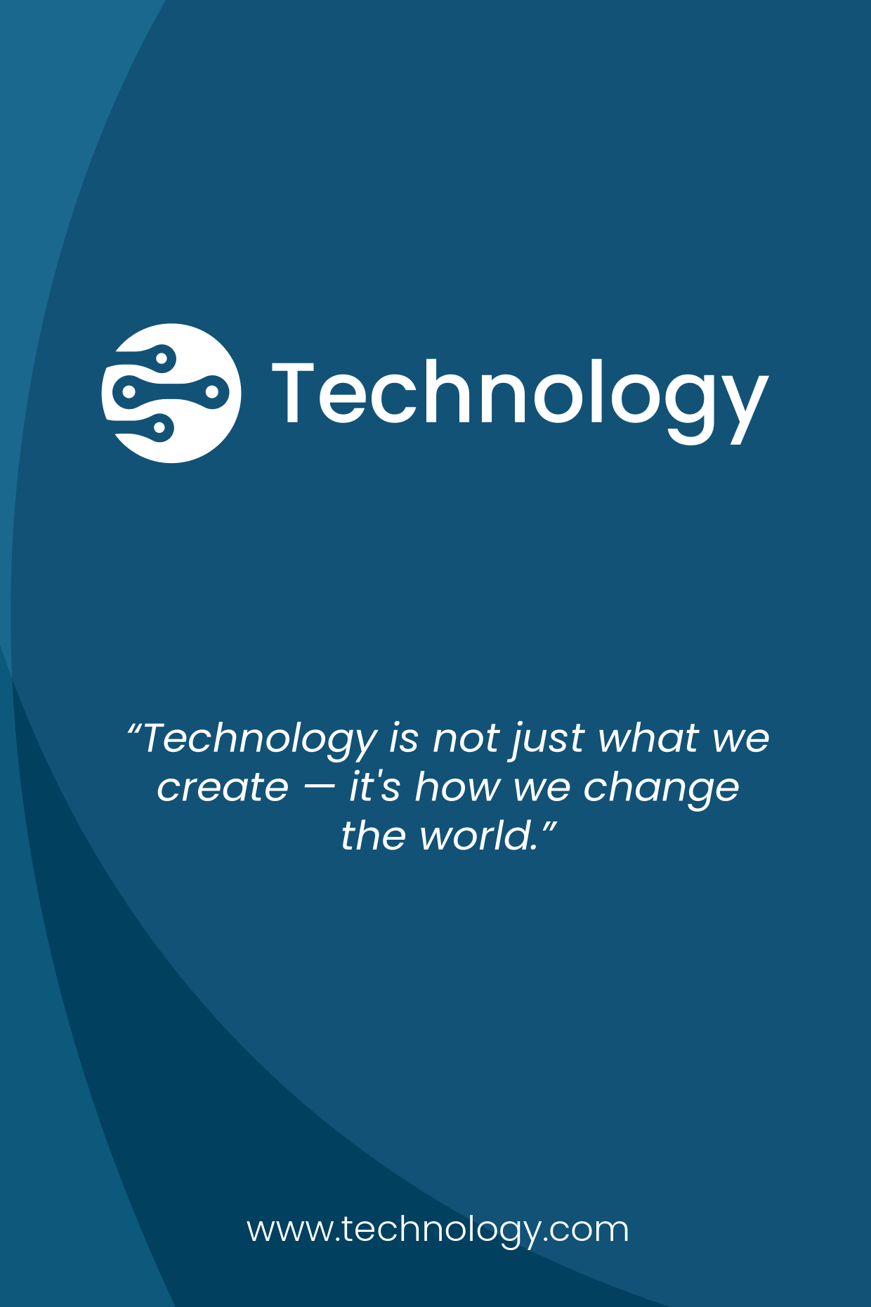 Technology Motivational Blue Sign Template | Square Signs